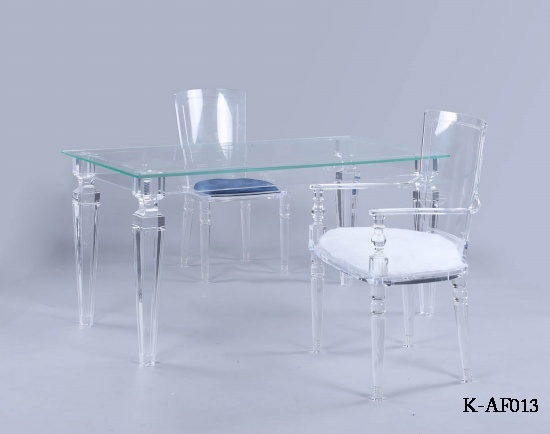 Plexglass Table| Modern acrylic dining table| restaurant furniture